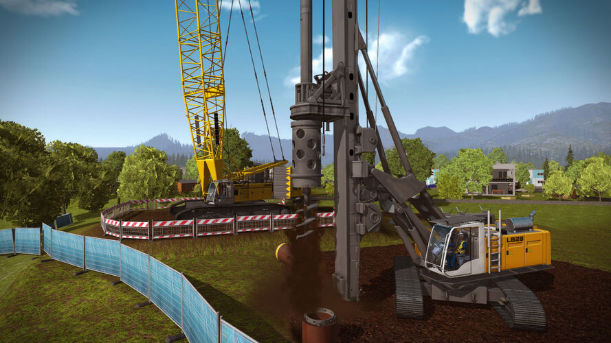 construction simulator crawler crane